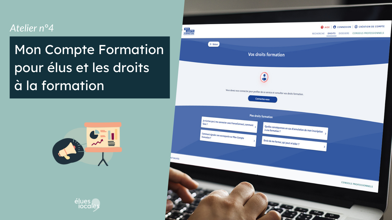 Élus : Mon Compte Formation et leurs droits à la formation